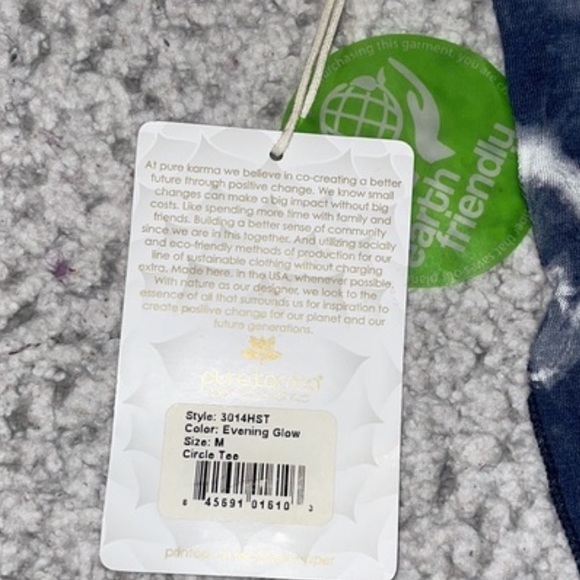 Pure Karma | Tops | Nwt Pure Karma Tie Dye Circle Tee M | Poshmark